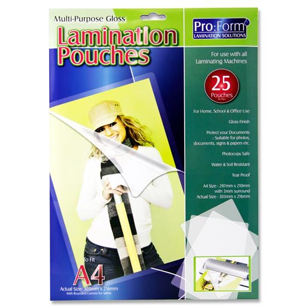 Pro:Form Lamination Pouches | King's Paper and Gift Shop