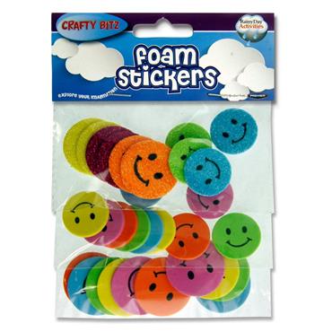 Crafty Bitz Foam Stickers - Smiley Faces | King's Paper and Gift Shop