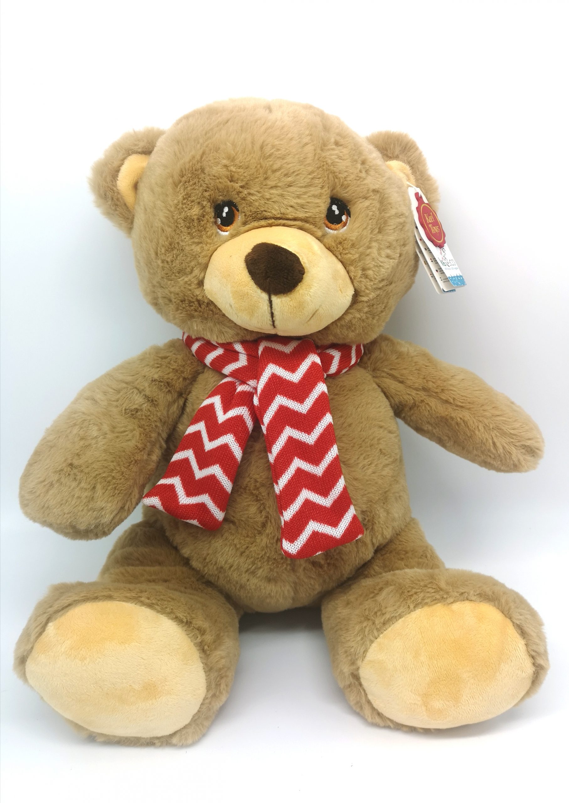 Keelco Conker Bear with Scarf | King's Paper and Gift Shop